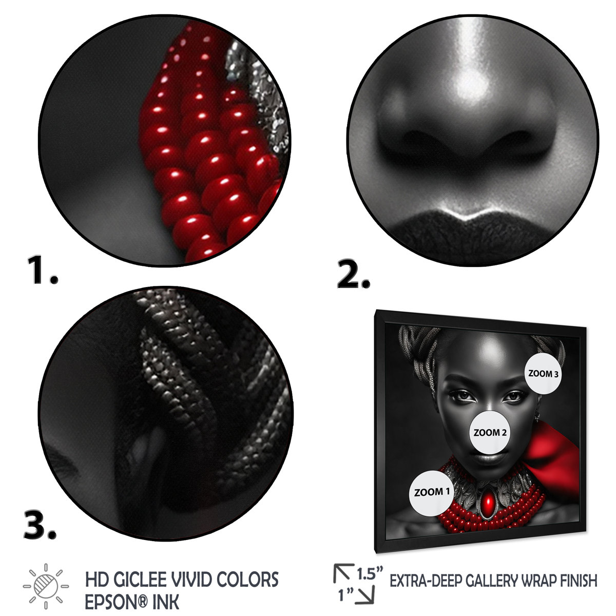 Mercer41 the Lady with the Red Ruby III - Print on Canvas & Reviews | Wayfair